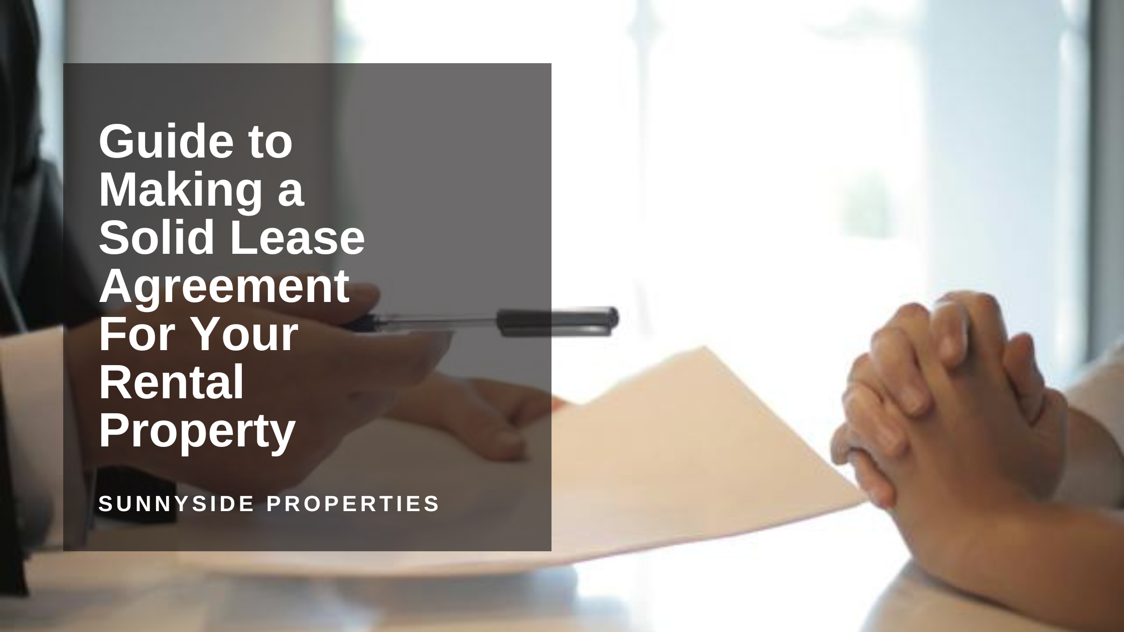Your Rental Property Lease Agreement Guide